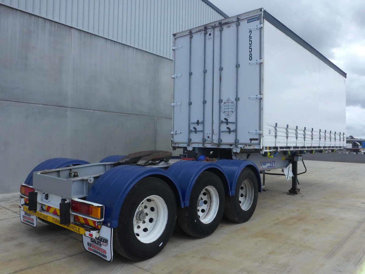 2001 Vawdrey 12 Pallet Curtainsider Rollback A Trailer For Sale in ...