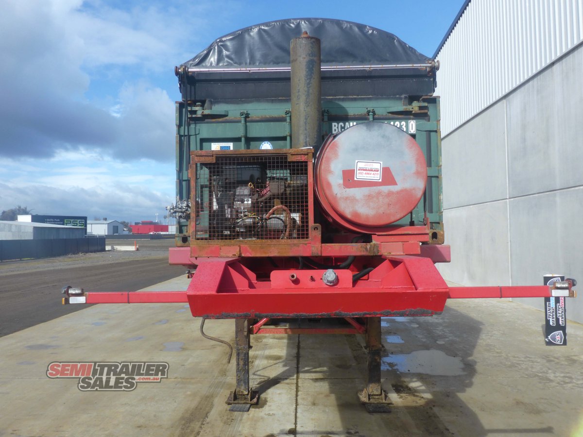 1989 Krueger 20FT Retractable Tipping Skel With Container BIN For Sale ...