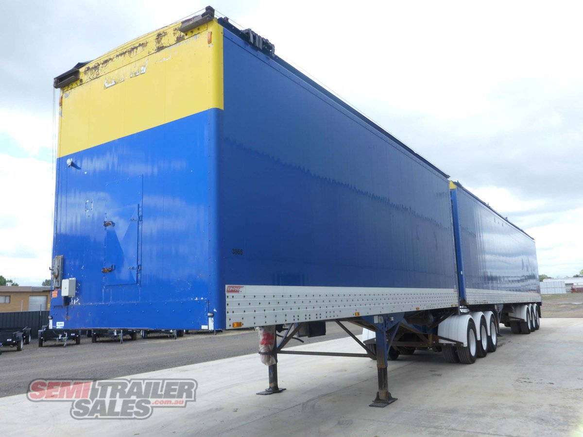 2008 Barker Chip BIN B Double SET Platform Tippers For Sale in Epsom ...